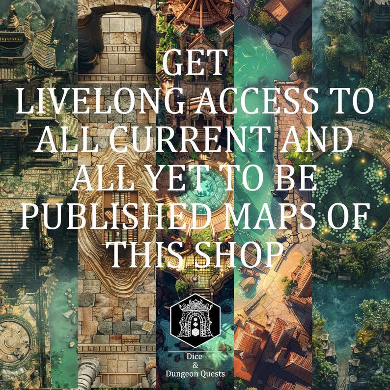 2000 RPG Battle Maps Art Bundle – VTT Tabletop Maps (digital Download ...