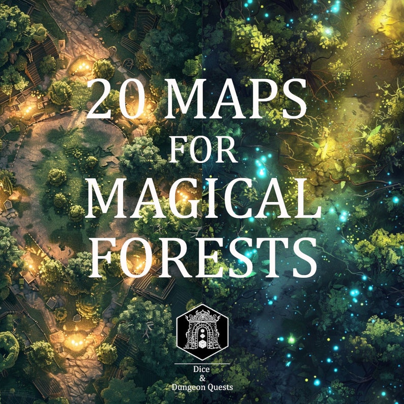 Battle Map Collection (16:9) for Magical Forests, for D&D (dungeons and ...