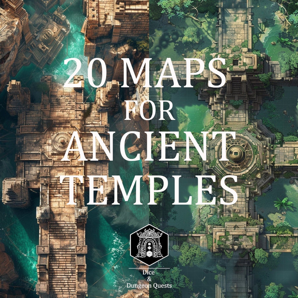 Battle Map Collection (16:9) for Ancient Temples, for D&D (dungeons and ...