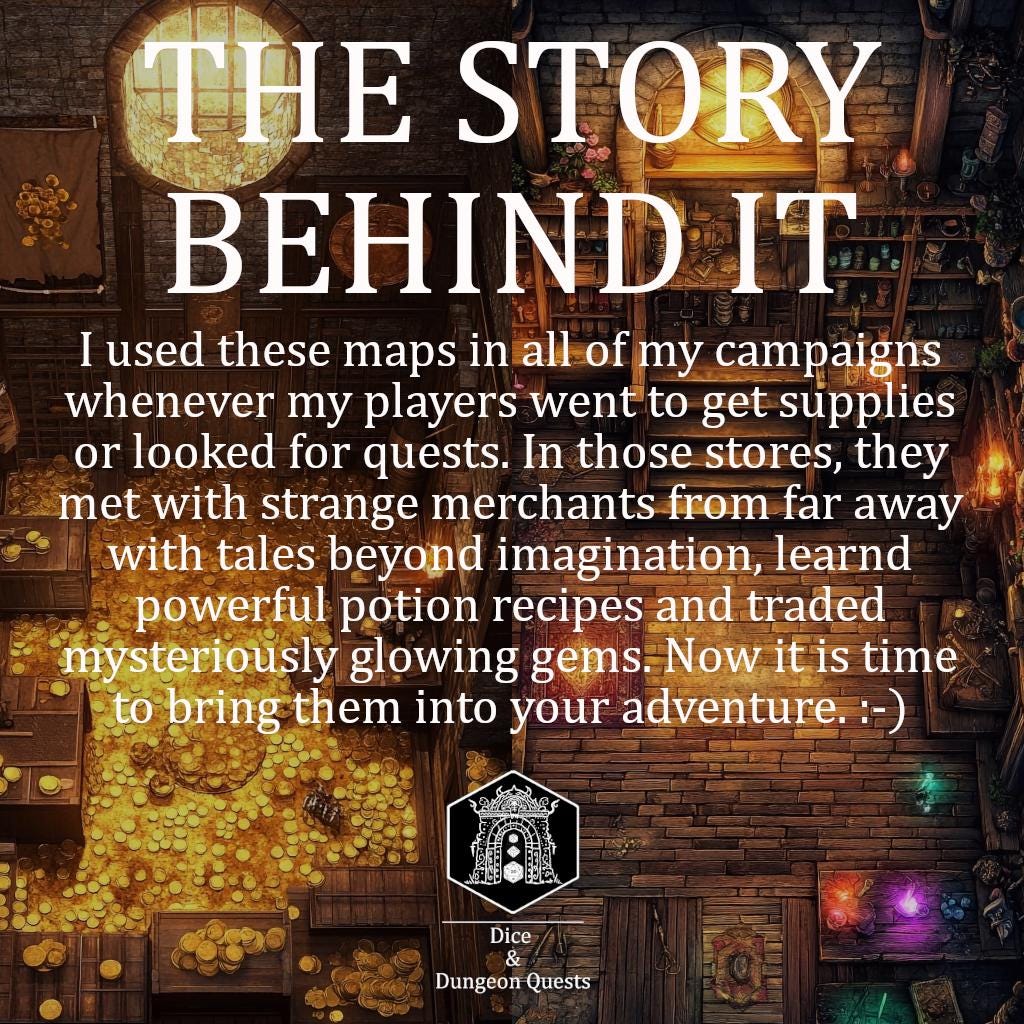 Battle Map Art - 100 Digital Maps for Stores & Shops, for VTT RPG ...