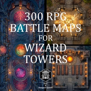 Battle Map Art - 300 Digital Maps for Wizard Towers, for VTT RPG ...