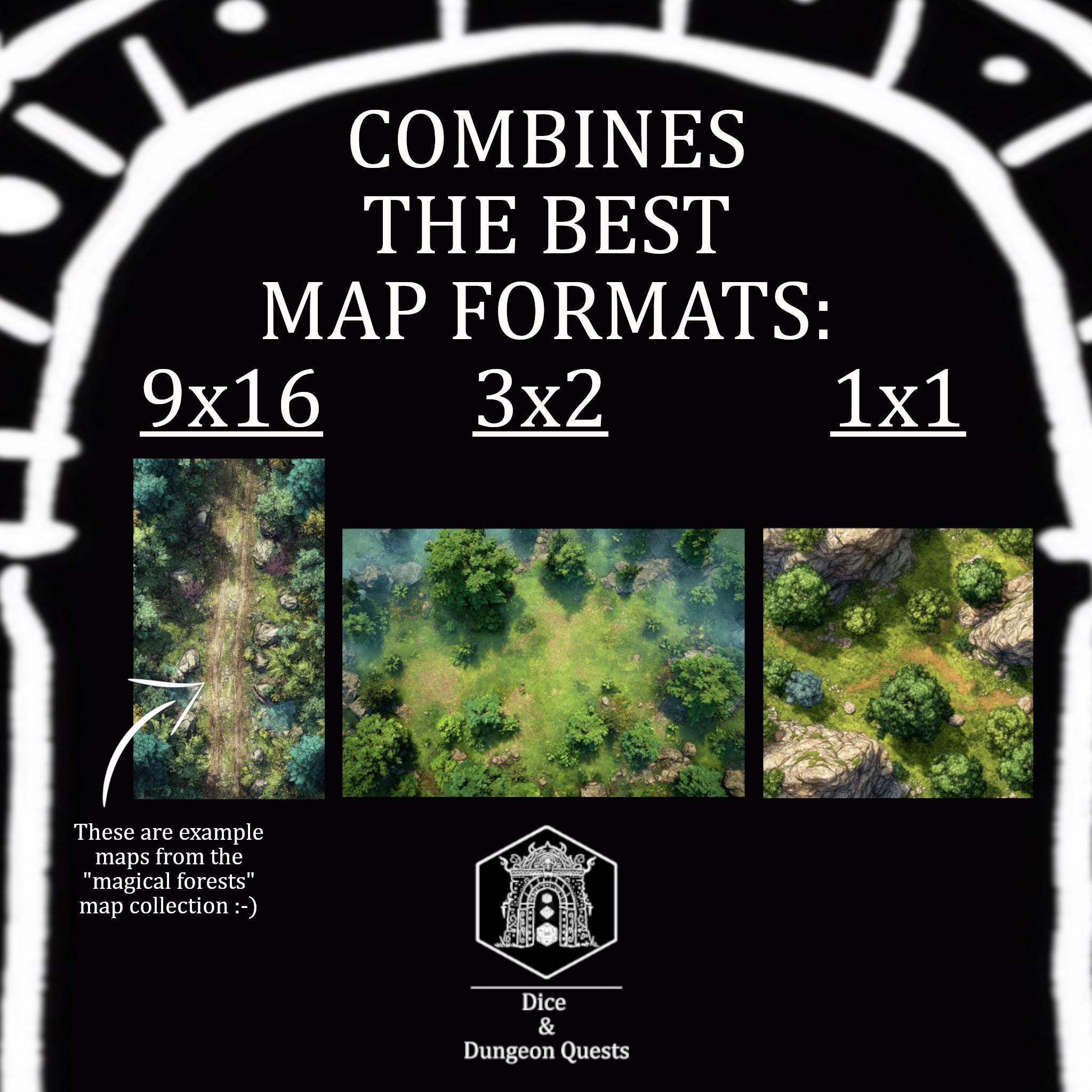 Battle Map Art - 300 Digital Maps for Dungeons and Crypts, for VTT RPG ...