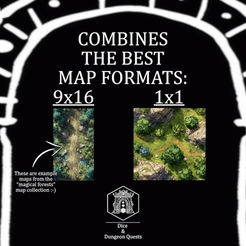Battle Map Art - 100 Digital Maps for Forests and Swamps, for VTT RPG ...