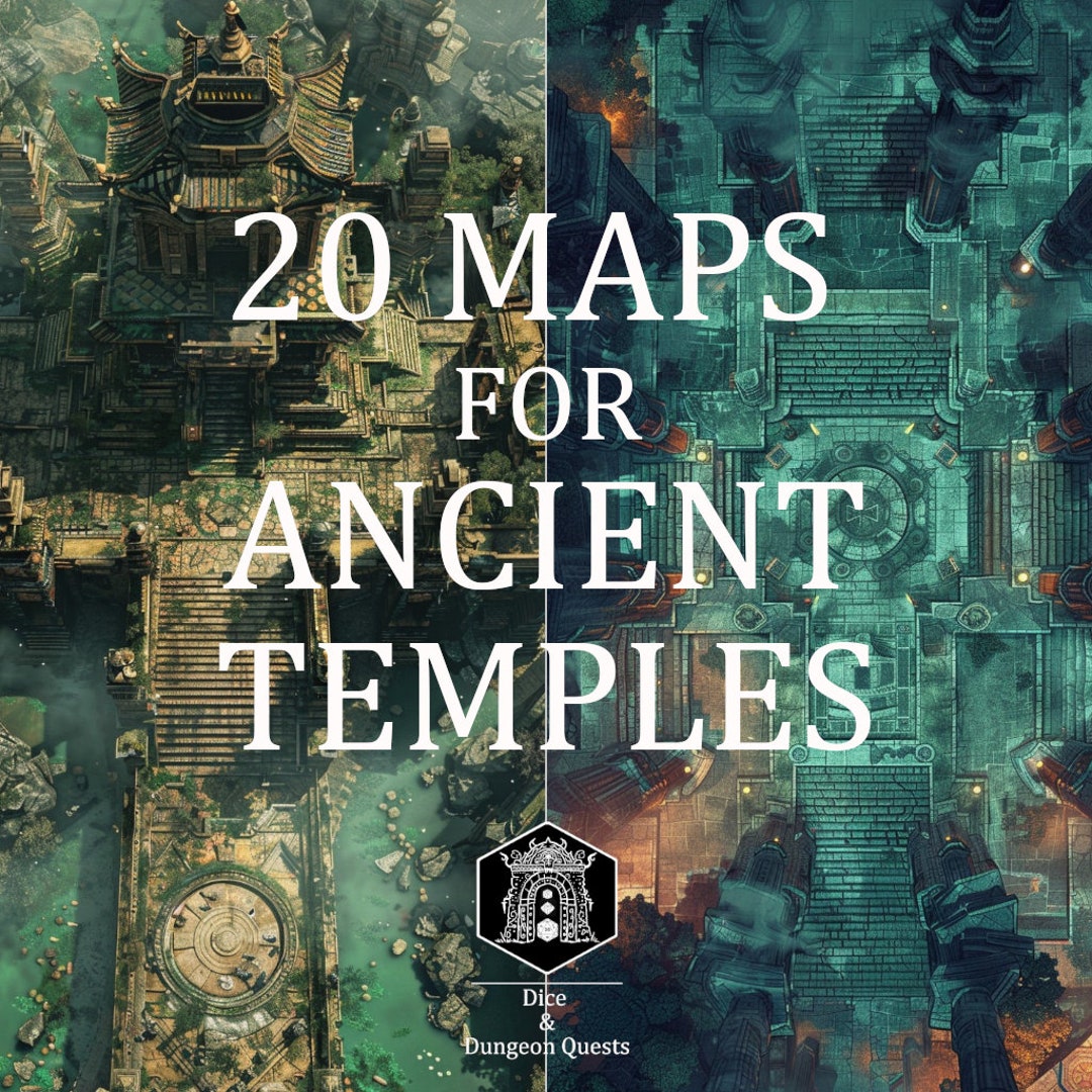 Battle Map Collection (16:9) for Ancient Temples, for D&D (dungeons and ...