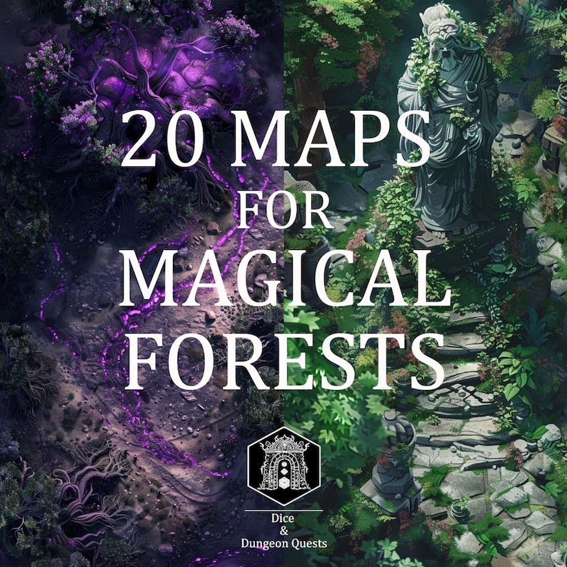 Battle Map Collection 16:9 for Magical Forests, for D&D dungeons and ...