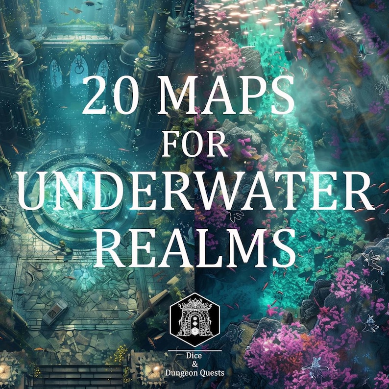 Battle Map Collection (16:9) for Underwater Realms, for D&D (dungeons ...