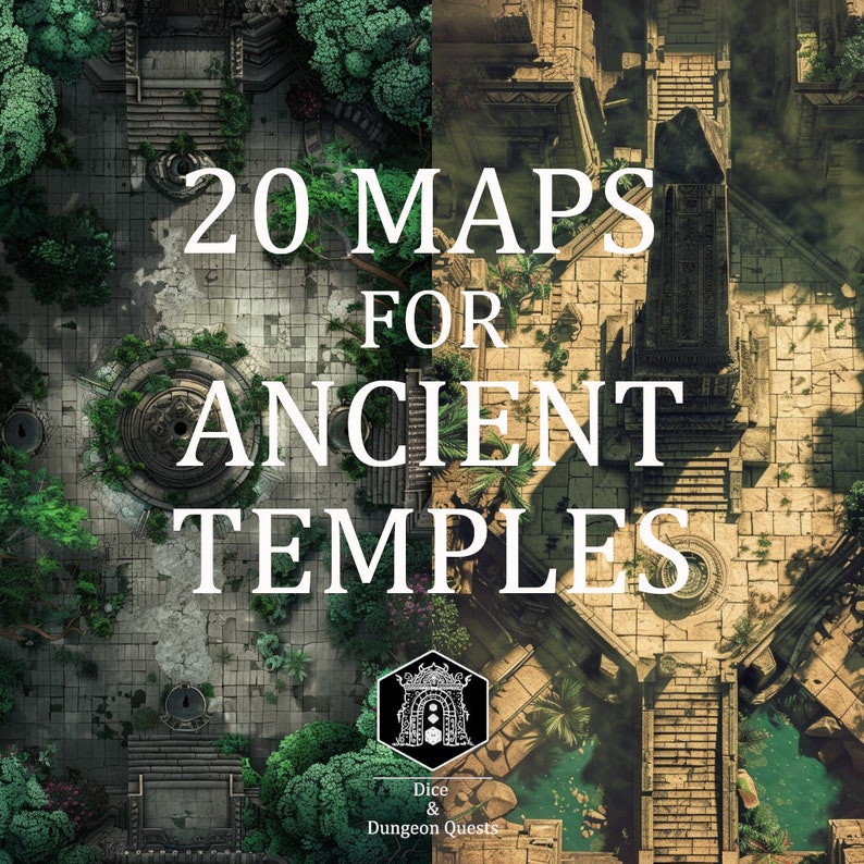 Battle Map Collection (16:9) for Ancient Temples, for D&D (dungeons and ...