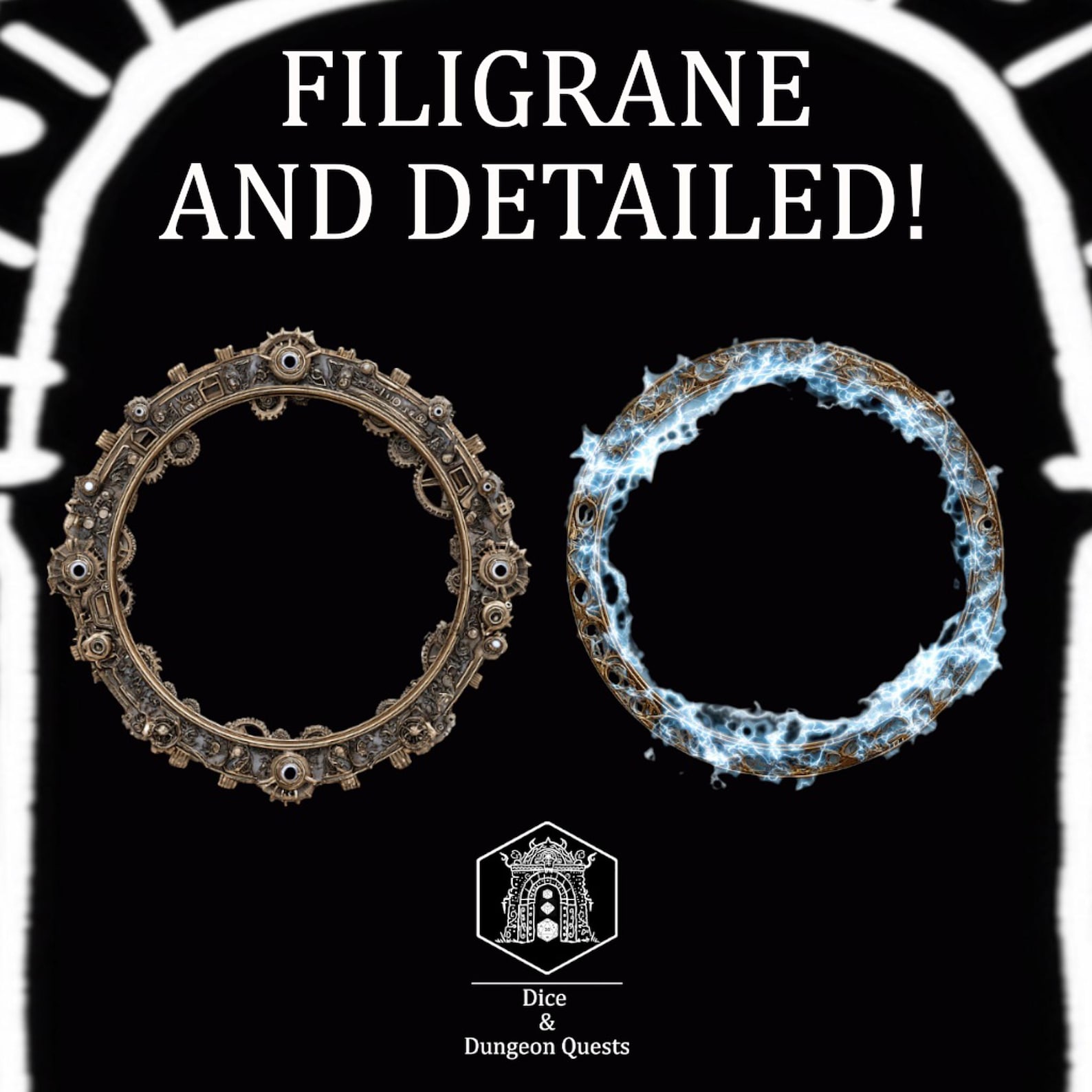 VTT RPG Token Border Frames: for Rpgs and VTT Rpg Tabletop - 500 Pngs ...