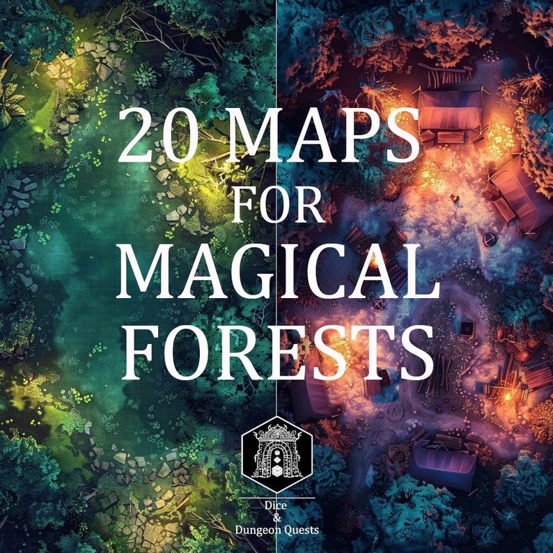 Battle Map Collection 16:9 for Magical Forests, for D&D dungeons and ...