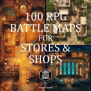 Battle Map Art - 100 Digital Maps for Stores & Shops, for VTT RPG ...