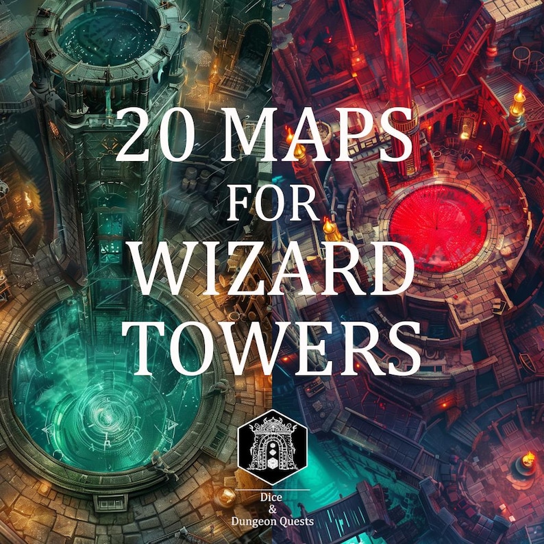 Battle Map Collection (16:9) for Wizard Towers, for D&D (dungeons and ...