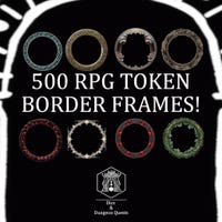 Cleric Token Frame: Holy Priest Border for D&D, Pathfinder (digital ...