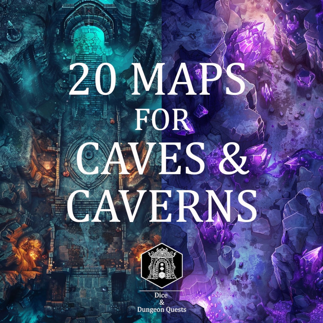 Battle Map Collection (16:9) for Caves & Caverns or Underdark, for Dnd ...