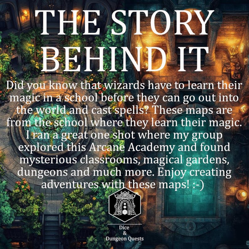 Battle Map Collection (16:9) for the Arcane Academy, for D&D (dungeons ...