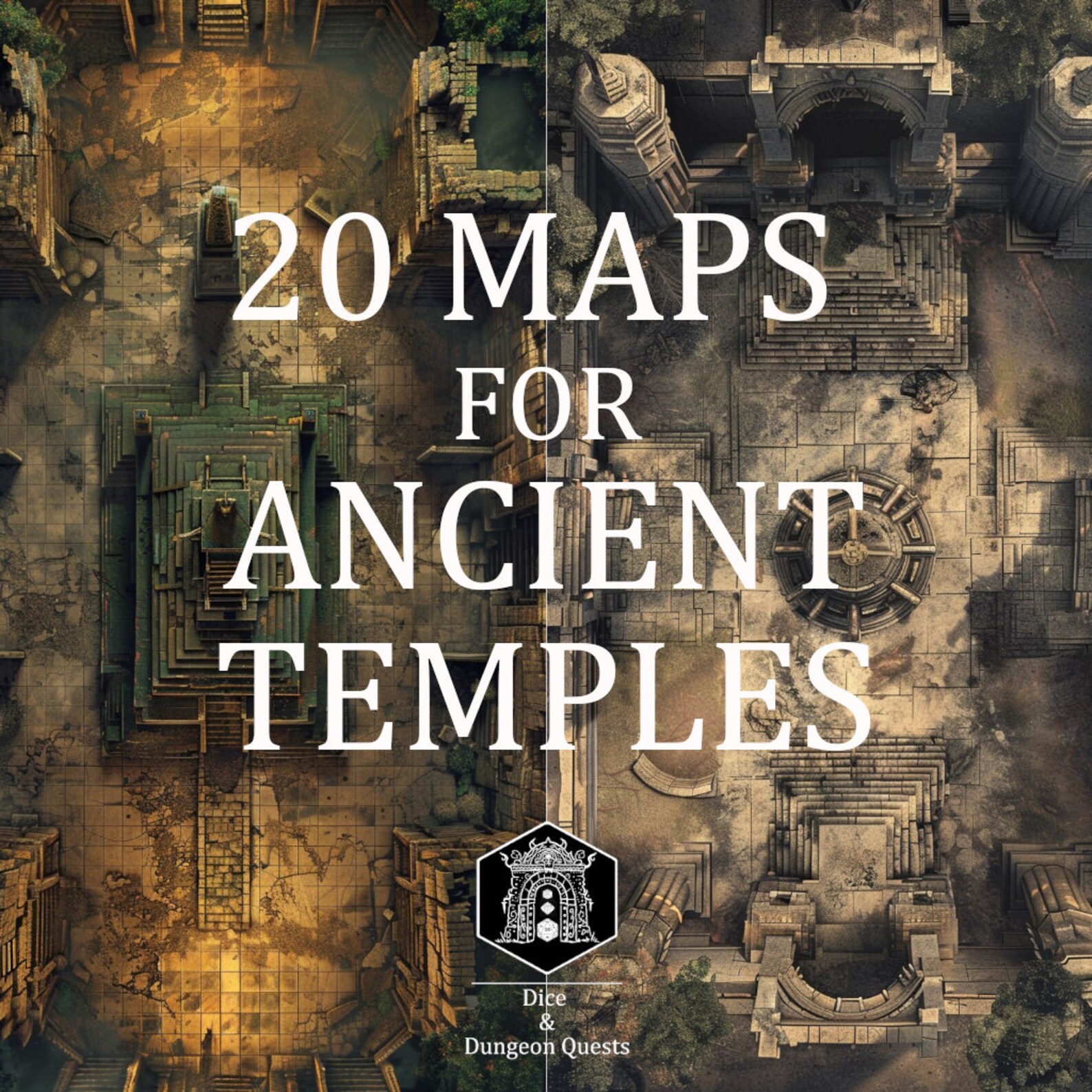 Battle Map Collection (16:9) for Ancient Temples, for D&D (dungeons and ...