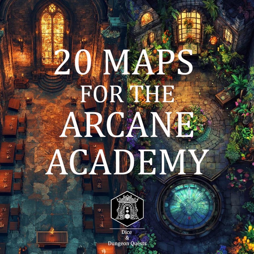 Battle Map Collection (16:9) for the Arcane Academy, for D&D (dungeons ...