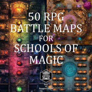 Battle Map Art - Digital Maps for Schools of Magic, for VTT RPG ...