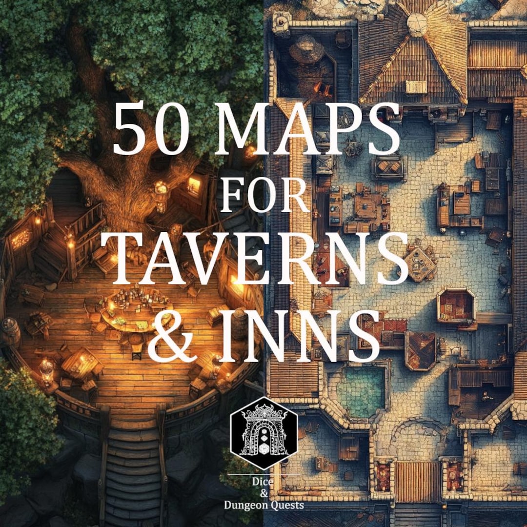 Battle Map Collection of 50 Maps (16:9) for Taverns and Inns, for D&D ...