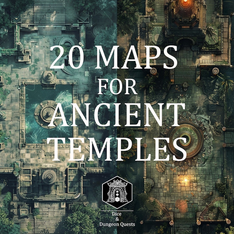 Battle Map Collection (16:9) for Ancient Temples, for D&D (dungeons and ...