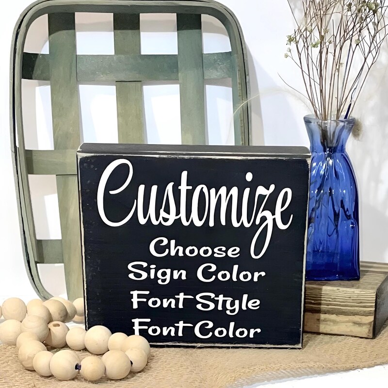 6x6 Wood Sign - Etsy