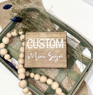 Custom Mini Wood Block Sign - Etsy