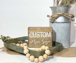 Custom Mini Wood Block Sign - Etsy