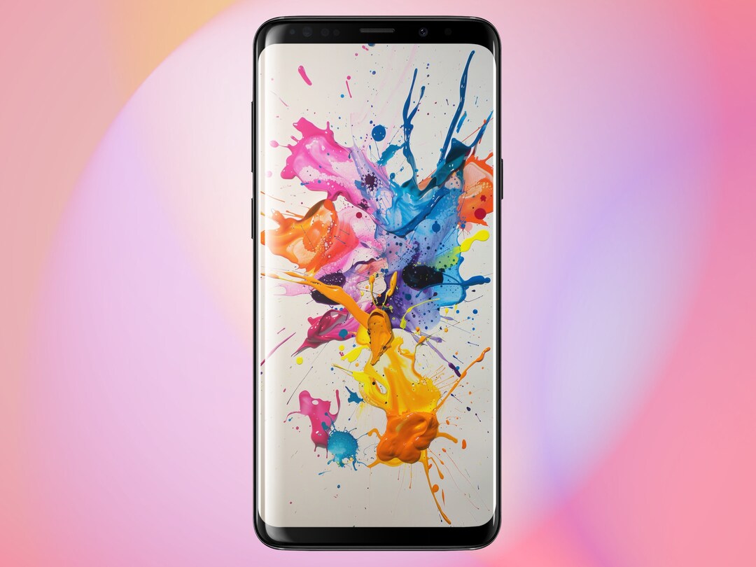 Paint Splatter Phone Wallpaper Digital Download - Etsy