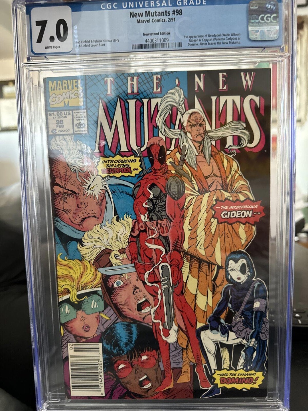 The New Mutants 98 CGC 7.0 marvel Comics February 1991 NEWSSTAND - Etsy
