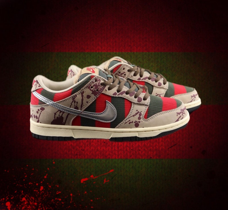 Custom Nike Freddy Kruger Nightmare on Elm Street Sneakers - Etsy