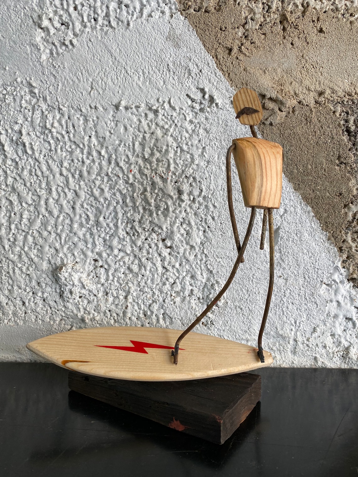 Surf Icon Statue - '70 Surfer Figurine - Handcrafted Vintage Surf ...