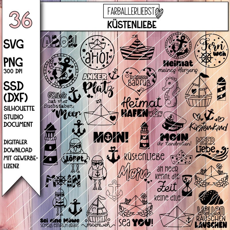 Plotterdatei maritim - Etsy.de