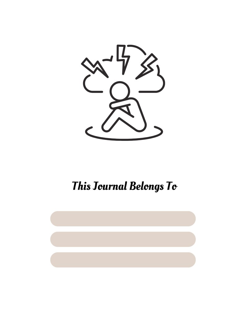 ANXIETY JOURNAL | Mental Health Journal | Therapy Journal | Anxiety ...