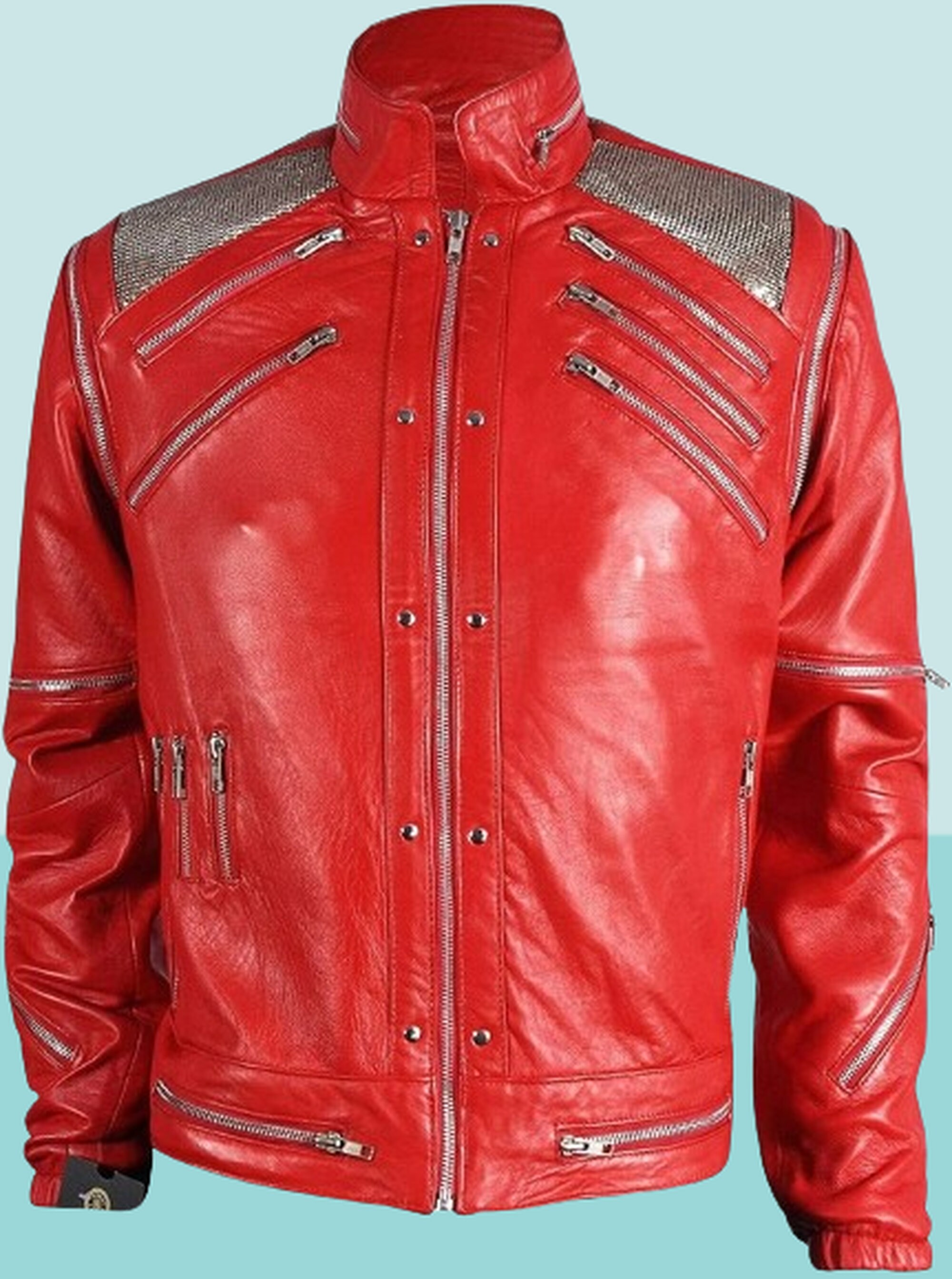 Leather Jacket Replica of Michael Jackson's Iconic Red "beat It" Jacket in Genuine Lambskin ...