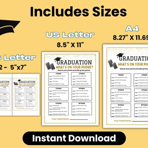 Grad What's on Your Phone Game, Graduation Party Game, Grad Party Ideas ...