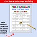 Back to School Bingo, Classroom Bingo, Getting to Know You, Classroom ...