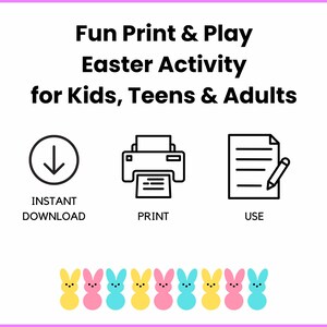 Easter Candy Match Game, Printable Candy Match Up, Easter Trivia Quiz ...