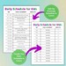 Editable Summer Schedule for Kids, Daily Kids Schedule Chart, Editable ...