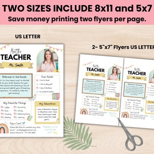 Editable Meet the Teacher Template, Back to School Welcome Letter ...