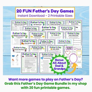 Famous Dads Father's Day Trivia Game, TV Dad Trivia Questions, Father's ...