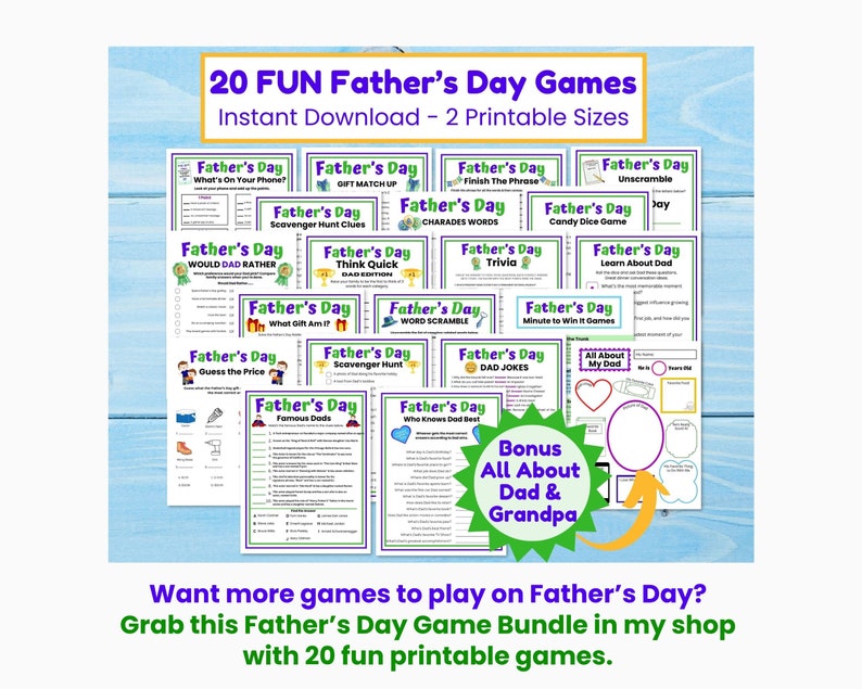 Famous Dads Father's Day Trivia Game, TV Dad Trivia Questions, Father's ...