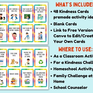 Random Act of Kindness Cards, Kindness Printables, Choose Kindness ...