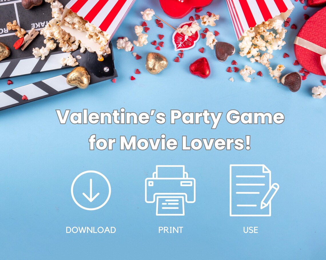 Valentine's Day Movie Quotes Trivia Game, Rom Com Movie Trivia Quiz ...