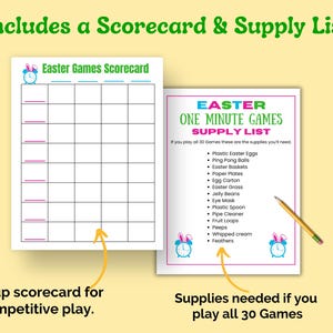 Easter Minute to Win It Games, Quick One Minute Games, Easter ...