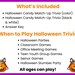Halloween Candy Match Trivia Game, Halloween Trivia Quiz, Printable ...