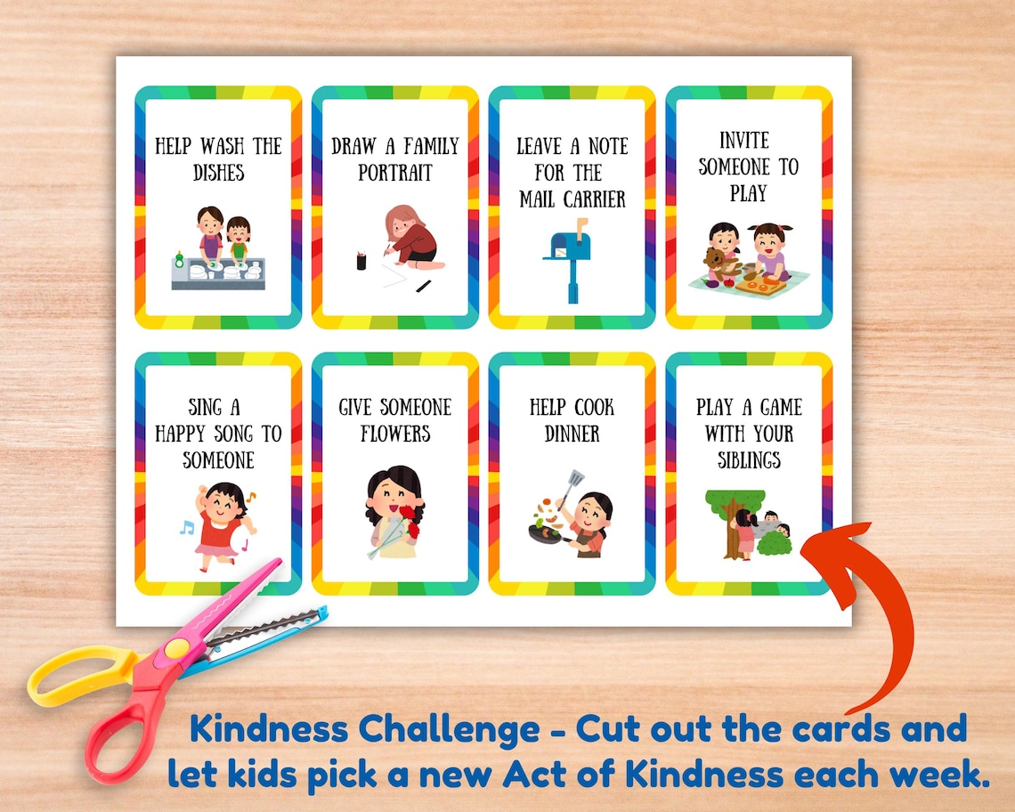 Random Act of Kindness Cards, Kindness Printables, Choose Kindness ...