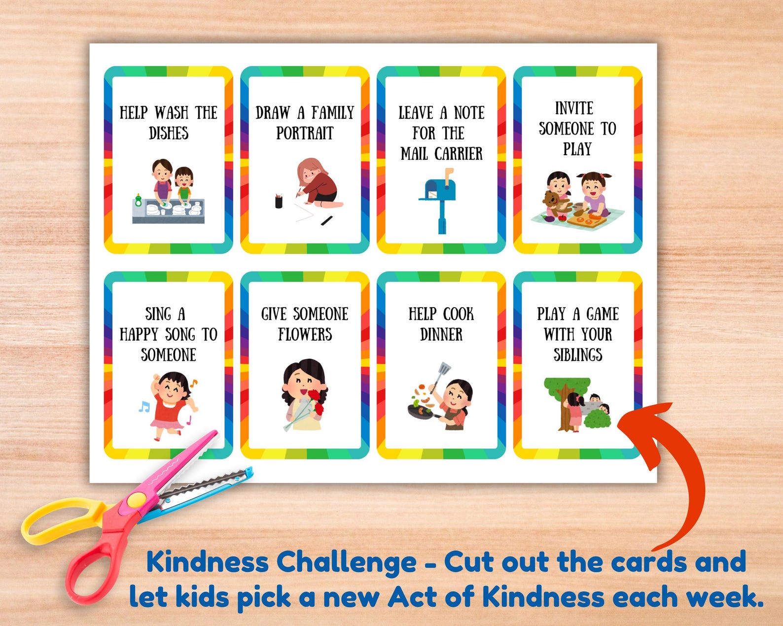 Random Act of Kindness Cards, Kindness Printables, Choose Kindness ...