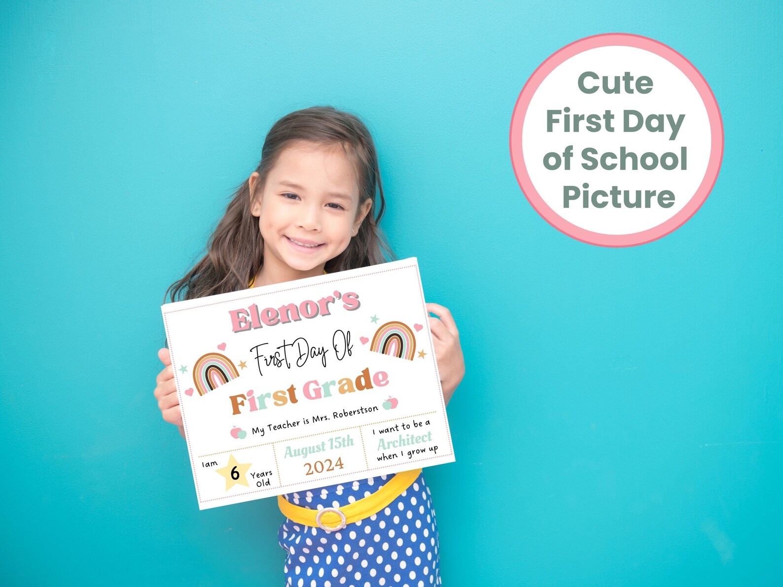 Editable First Day of School Sign Printable, Back to School Sign, Last ...
