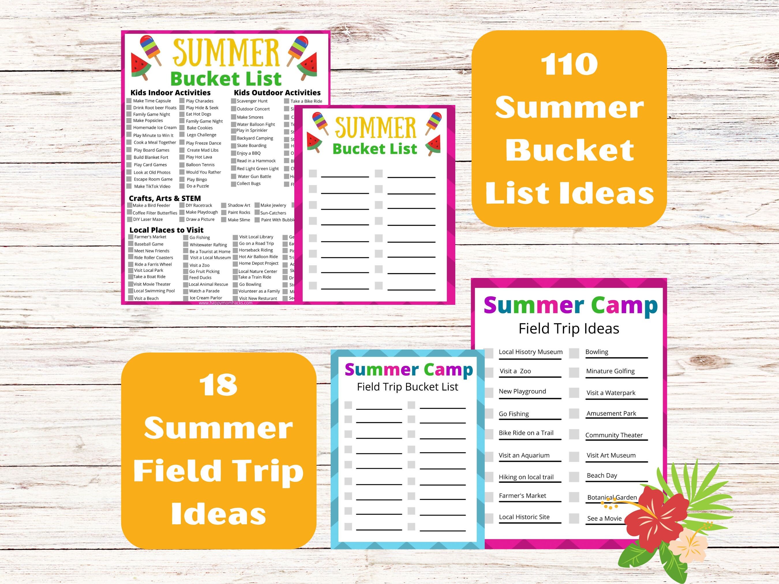 Summer Camp at Home, Summer Activities for Kids, Summer Printable ...