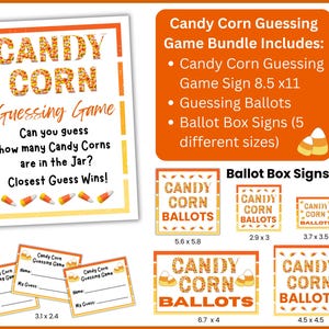Candy Corn Guessing Game, Halloween Guess How Many, Halloween Jar Count ...