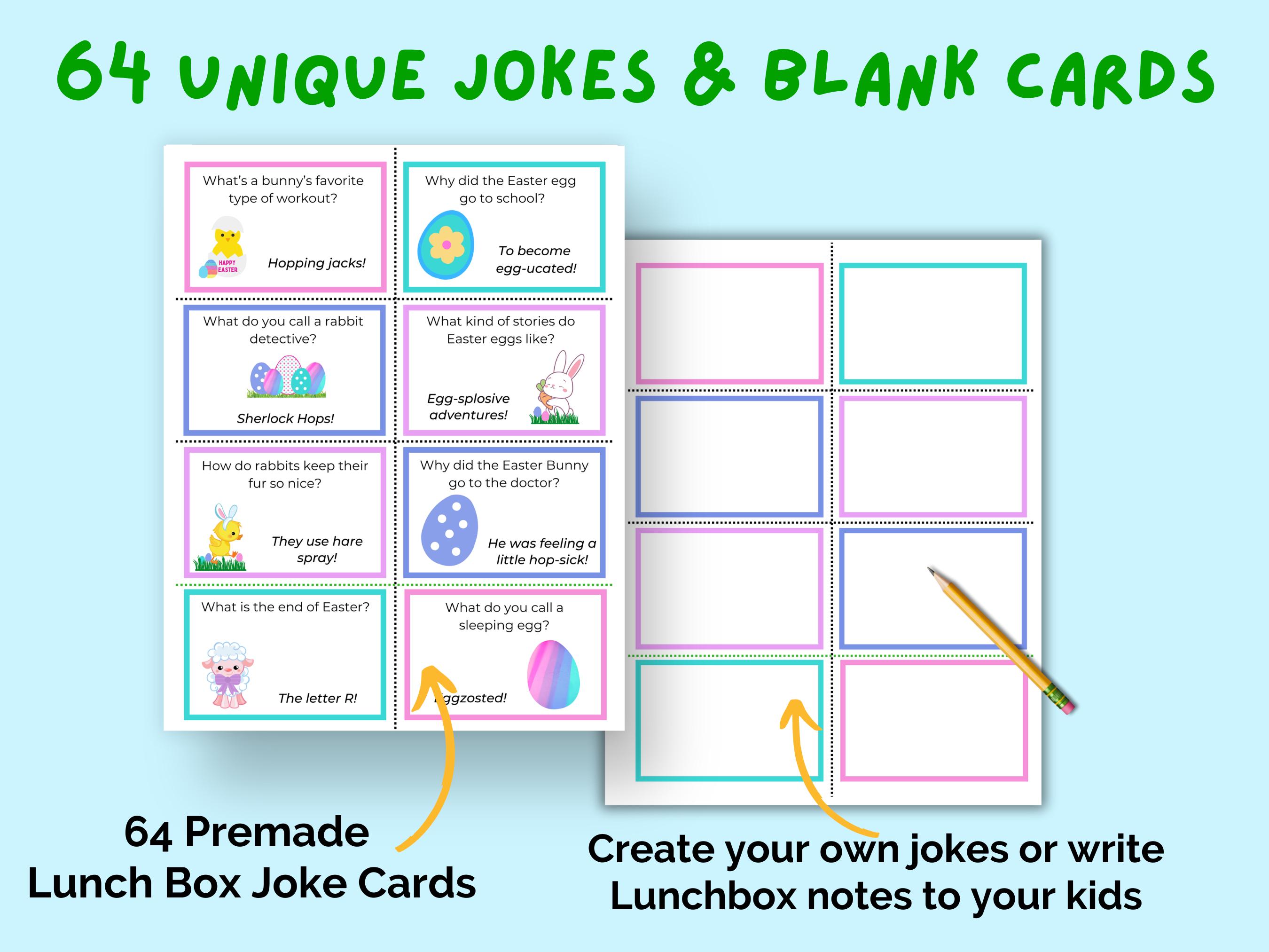64 Easter Lunchbox Jokes, Funny Easter Jokes for Kids, Lunchbox Notes ...